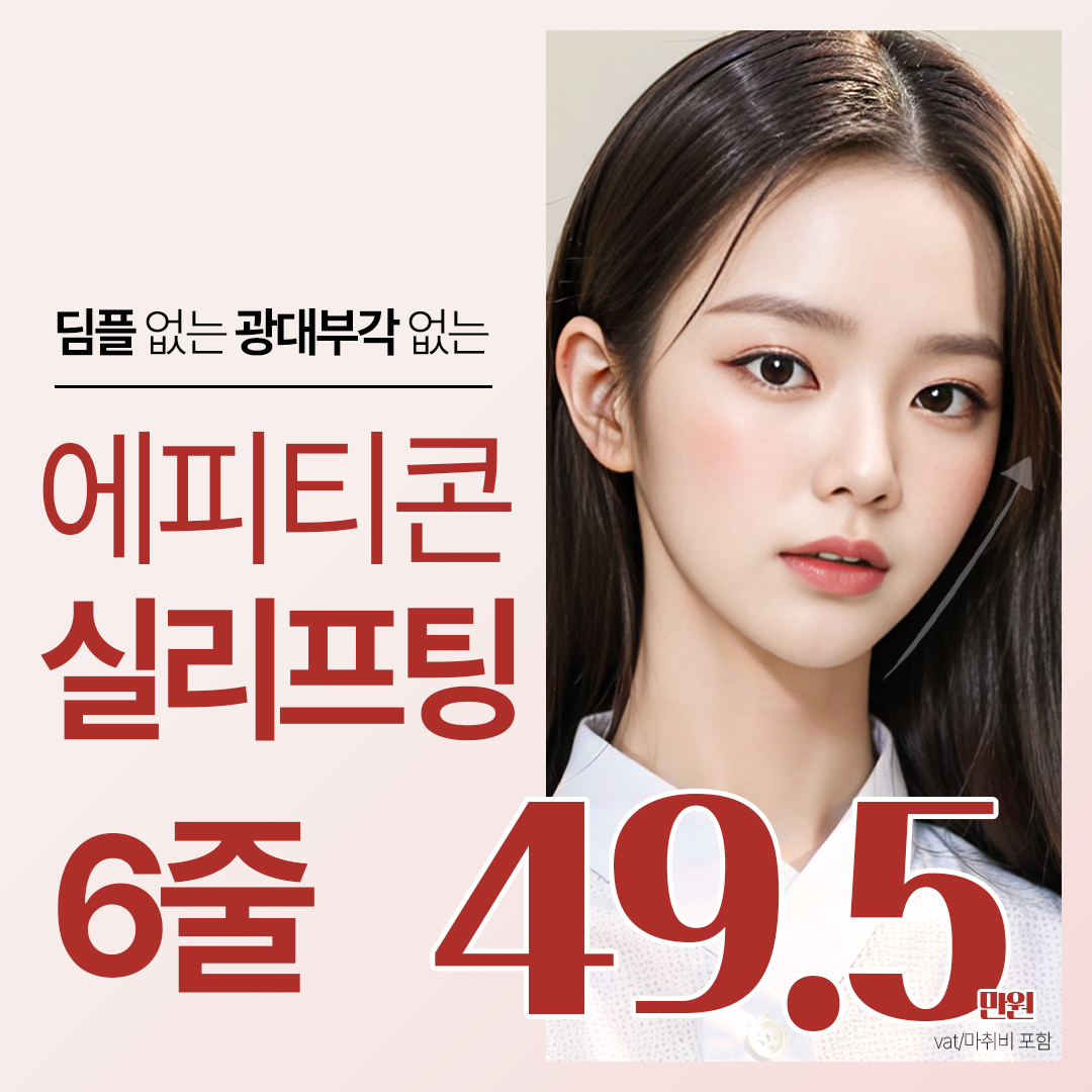 딤플없는 광대부각 없는 에피티콘 실리프팅 할인 가격 후기 전후 효과 정보 By 아너스티성형외과의원 여신티켓 국내 1등 피부과 성형외과 플랫폼
